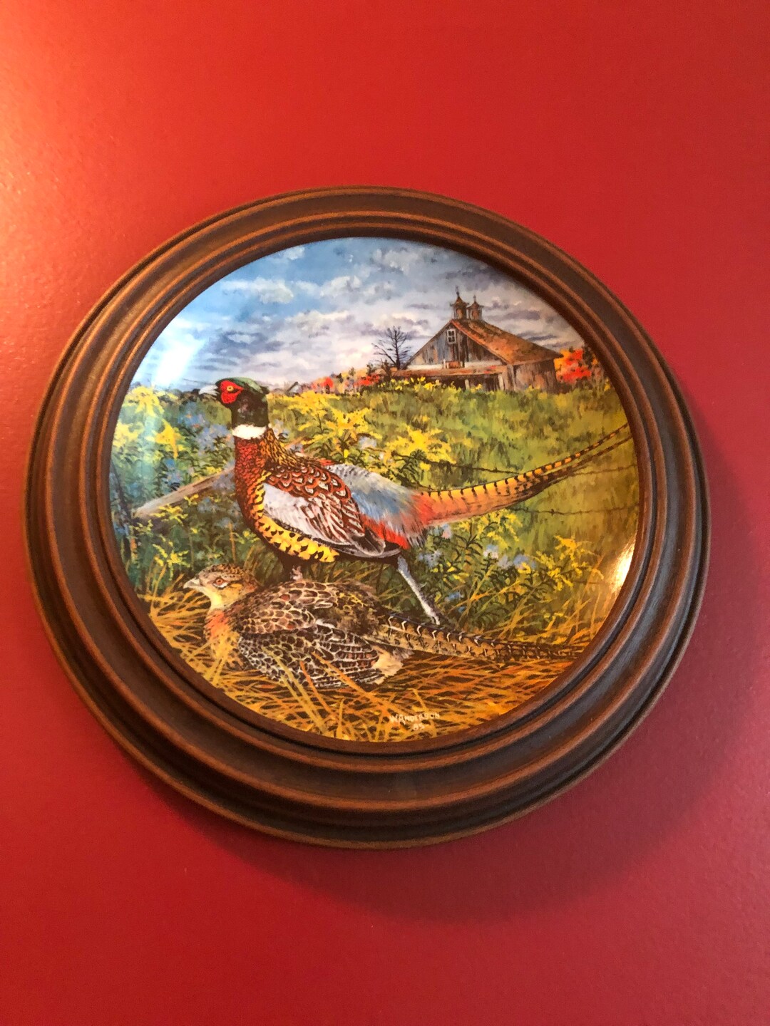 The Pheasant ‘86 1st Issue Bird Series Wall Decor With Certificate ...