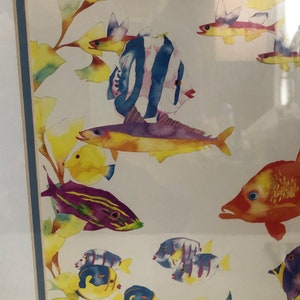 Tracy Taylor Tropical Fish Framed Wall Decor Print 1990 Wall Art - Etsy