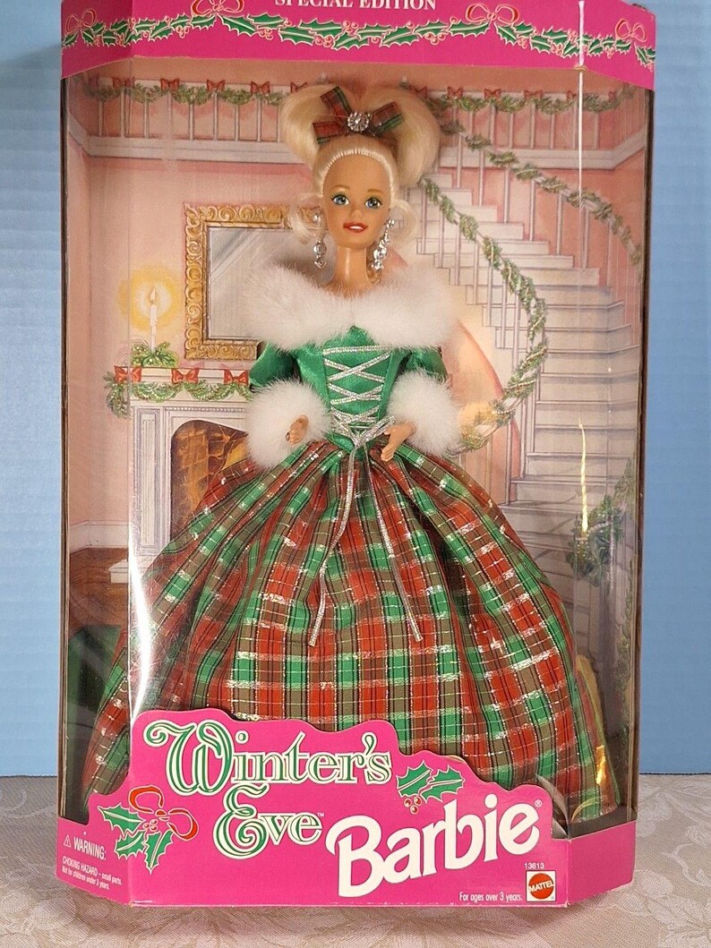 Mattel Winters Eve Barbie Doll Vintage 1994 Special Holiday Edition New ...