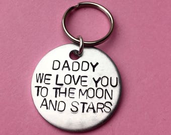 Father day gift Dad gift Dad key ring Dad keychain gift | Etsy