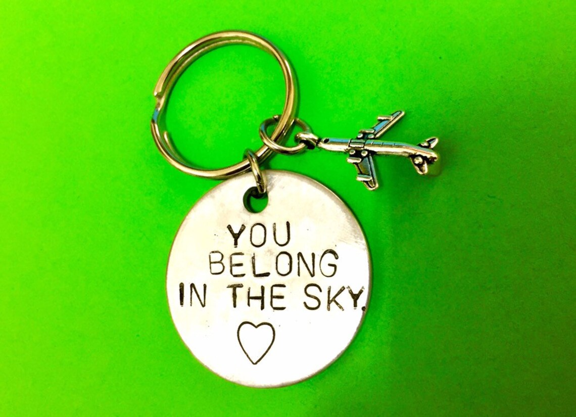 Personalized Keychain Fly Safe Pilot Gift Flight Attendant - Etsy UK