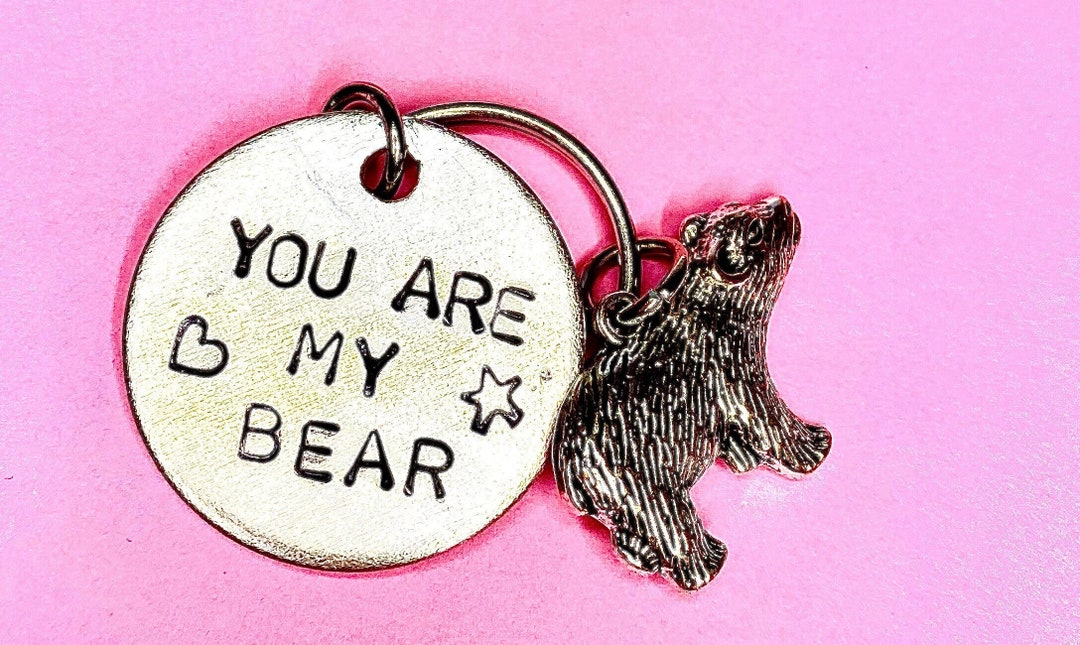 You Are My Bear, Thinking of You Gift, Pocket Bear Hug Keychain ...