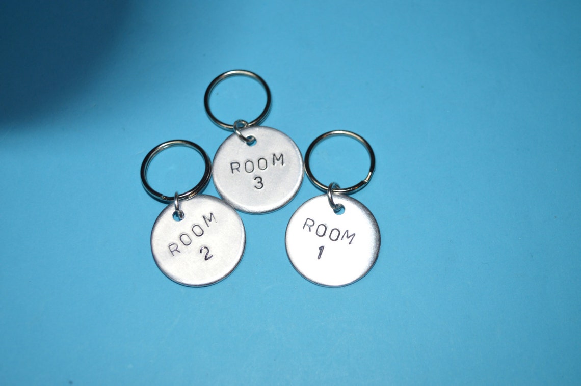 Hotel Room Keychain Room Key Tag Personalised Customised - Etsy