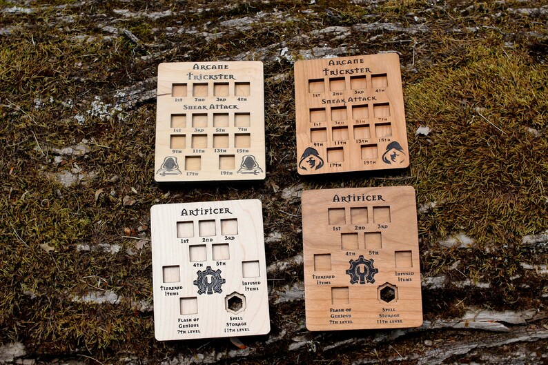 Spell and Ability Tracking Cards 5E D&D Character Cards for - Etsy New ...