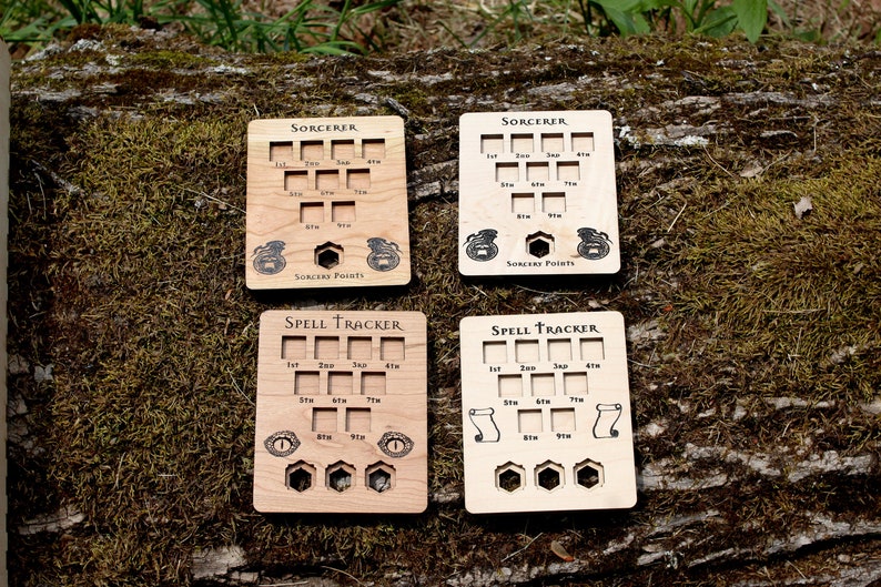 Spell and Ability Tracking Cards 5E D&D Character Cards for - Etsy New ...