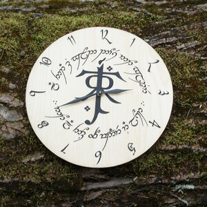 Lord of the Rings Inspired Clock - Hobbit Meal, JRR Tolkien, or Tree of ...