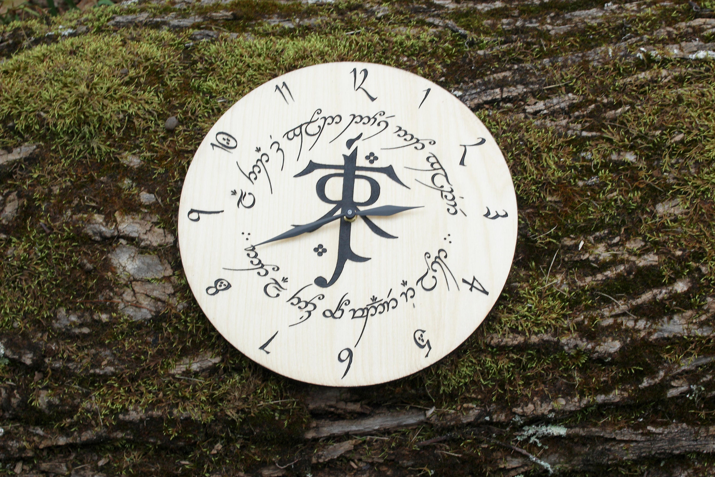 Lord of the Rings Inspired Clock - Hobbit Meal, JRR Tolkien, or Tree of ...