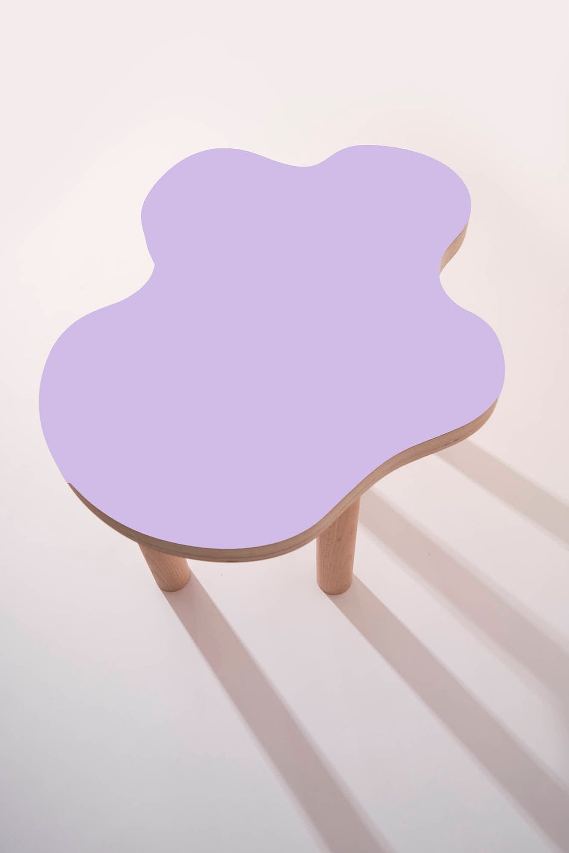 Wavy Curvy Wiggle Squiggle Coffee Table Side Table Stool in Lilac - Etsy UK