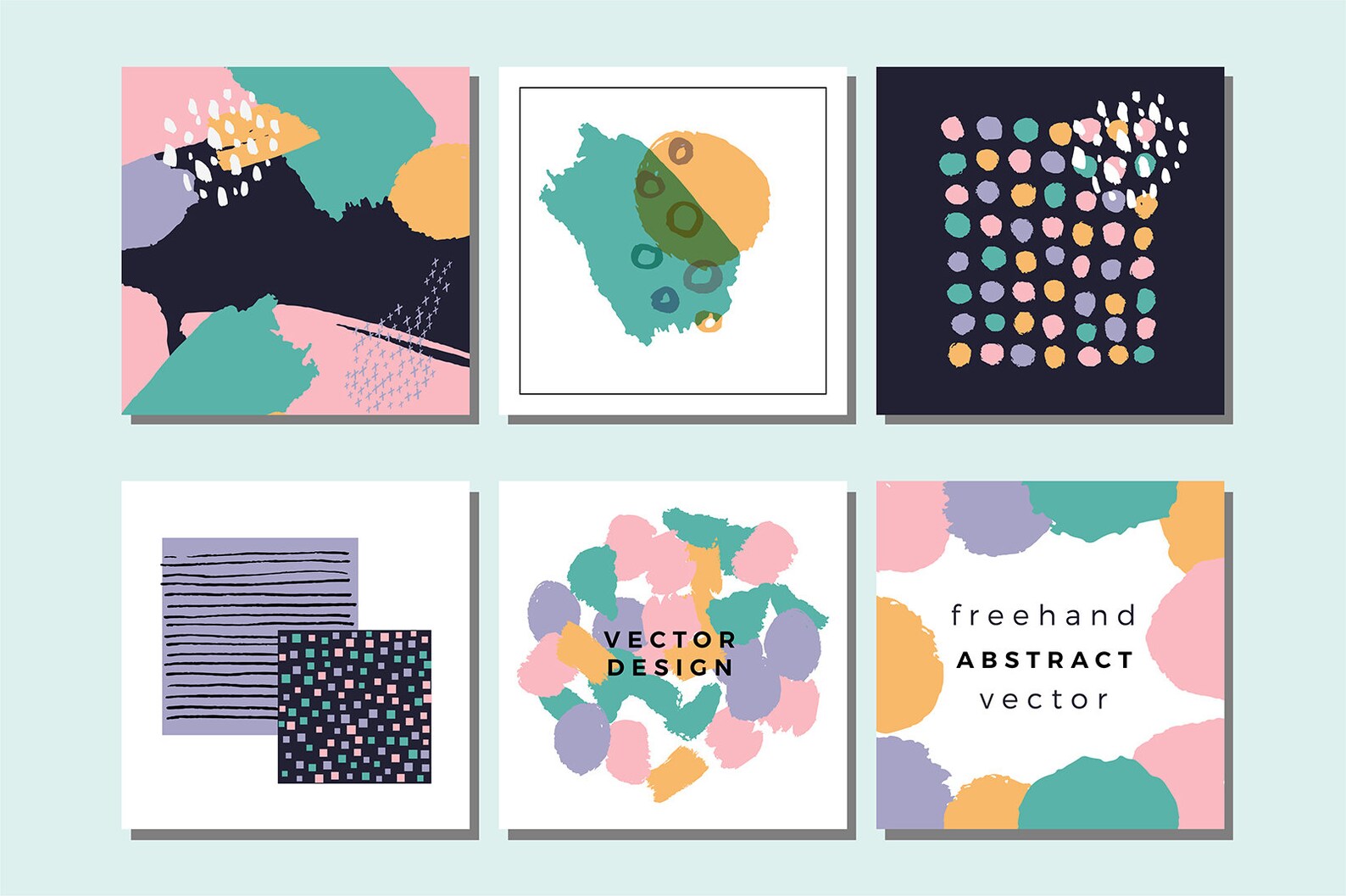 Unbreakable Abstract Pattern Set Clip Art Digital Download - Etsy