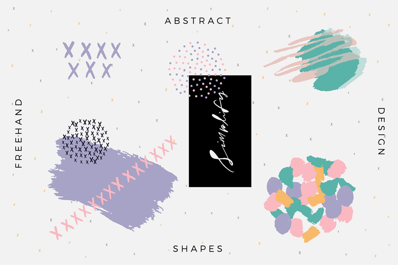 Unbreakable Abstract Pattern Set Clip Art Digital Download - Etsy