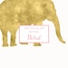 Gold SAFARI Animal Silhouette, Digital Download Watercolor Clip Art ...