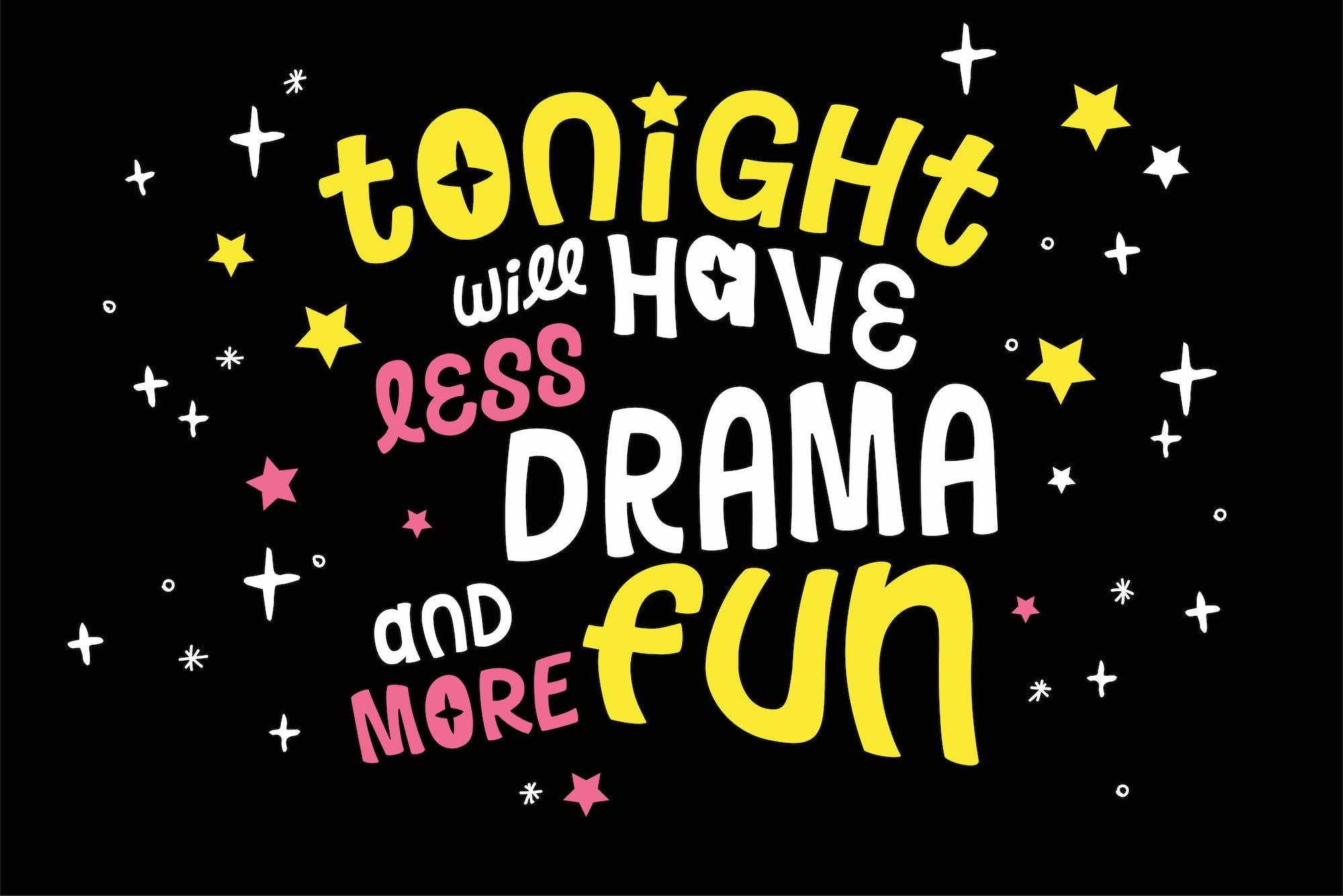 Fun Font Mini Bundle, Hand Lettered Font, Hip Typeface Pack, Hand ...