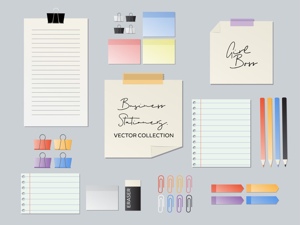 Digital Download Clip Art Business Stationery Graphics - Etsy