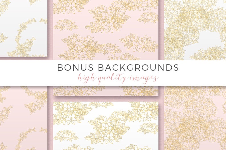 Ink Roses Rose Clip Art Floral Illustration Hand Drawn - Etsy