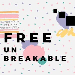 Unbreakable | Abstract Pattern Set, Clip Art, Digital Download ...