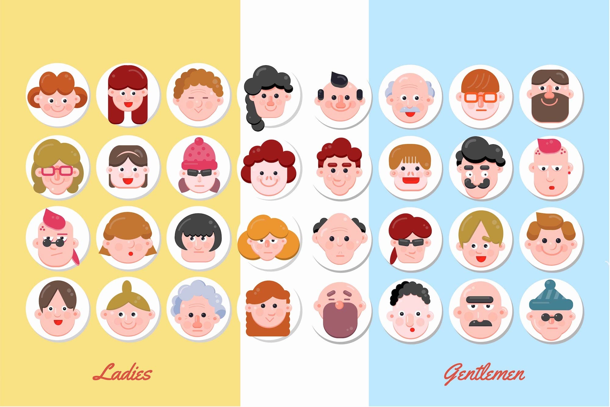 32 Character Face Clip Art, Different Face Overlay, PNG Clipart ...