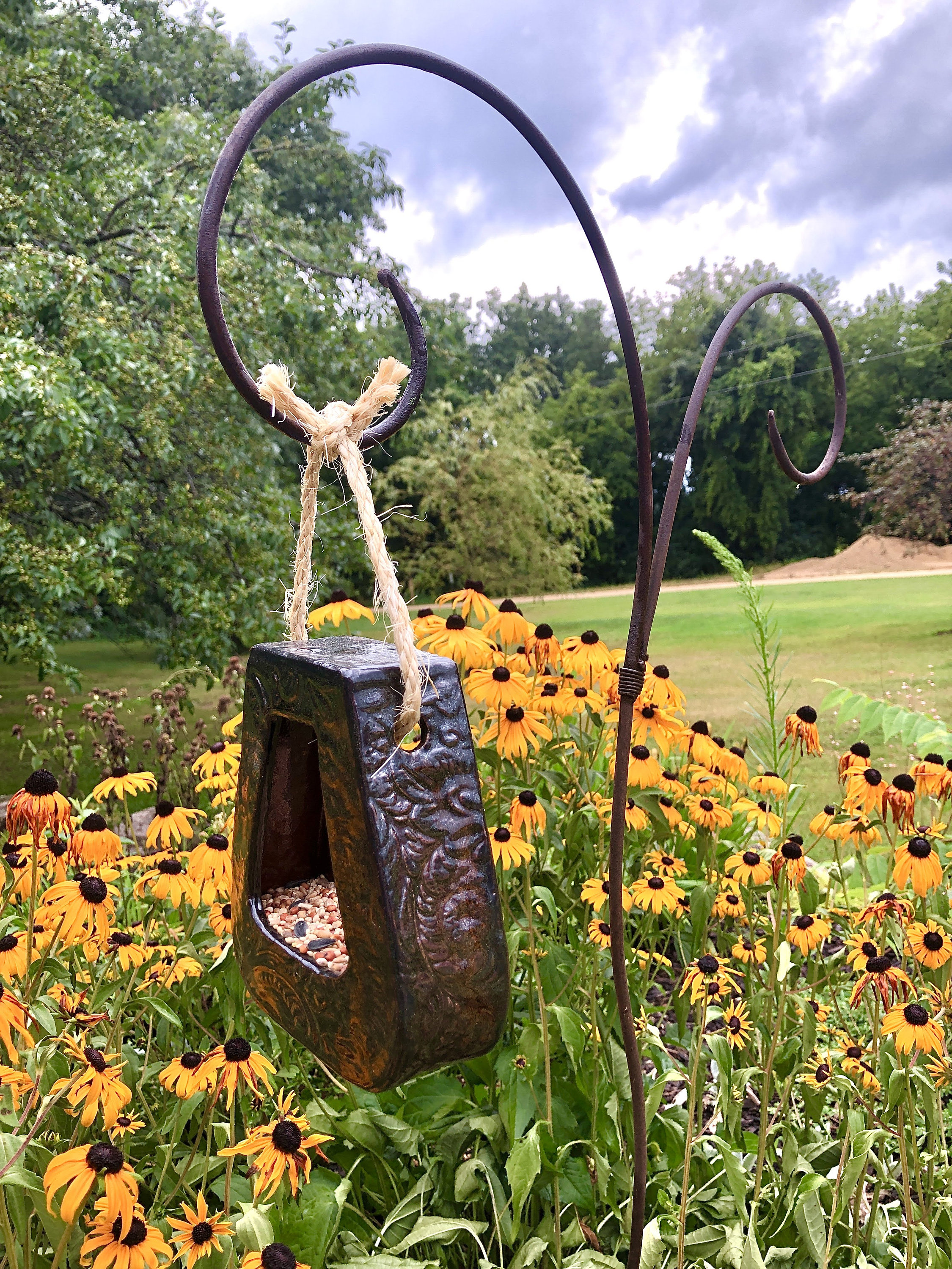 Star-lit Rustic Bliss Embossed Effect Western Ceramic Stirrup - Etsy