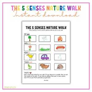 The Five Senses Nature Walk | the Five Senses | All About Me - Etsy