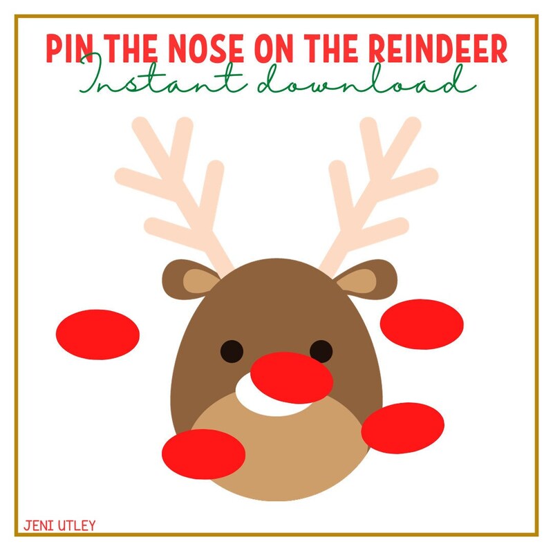 Reindeer Pin - Etsy