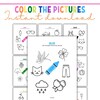 Rainbow Coloring Page Learn Colors Coloring Printable Preschool - Etsy
