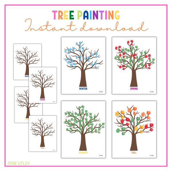 Tree Paintings - Etsy UK