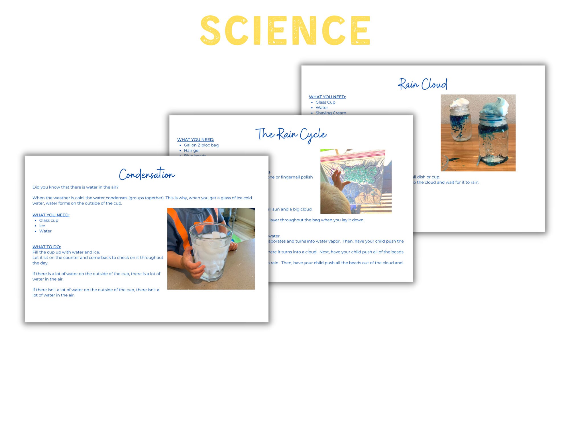 Rain and Clouds Learning | Rain | Clouds | Learning Activities | Hands ...