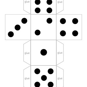 Printable Dice | Counting and Math | Learning Game | for Kids ...