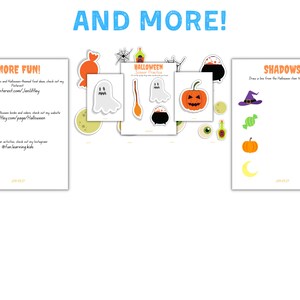 Halloween Learning Bundle Halloween Homeschool Preschool Kindergarten ...