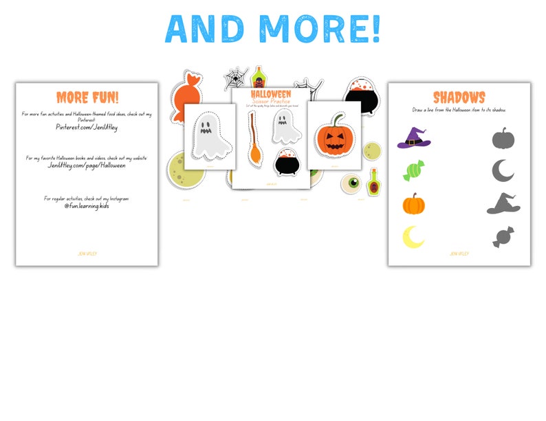Halloween Learning Bundle Halloween Homeschool Preschool Kindergarten ...