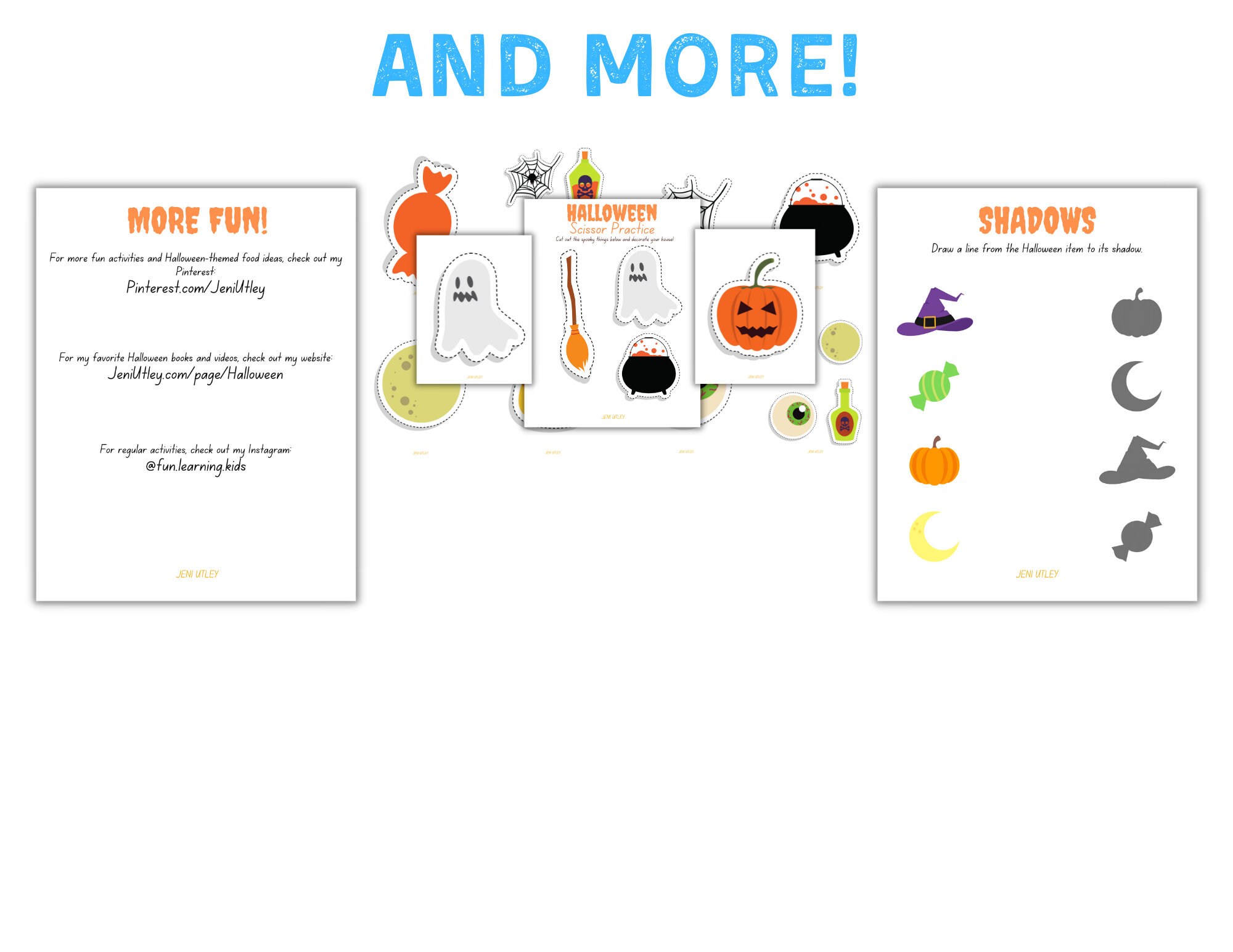 Halloween Learning Bundle Halloween Homeschool Preschool Kindergarten ...