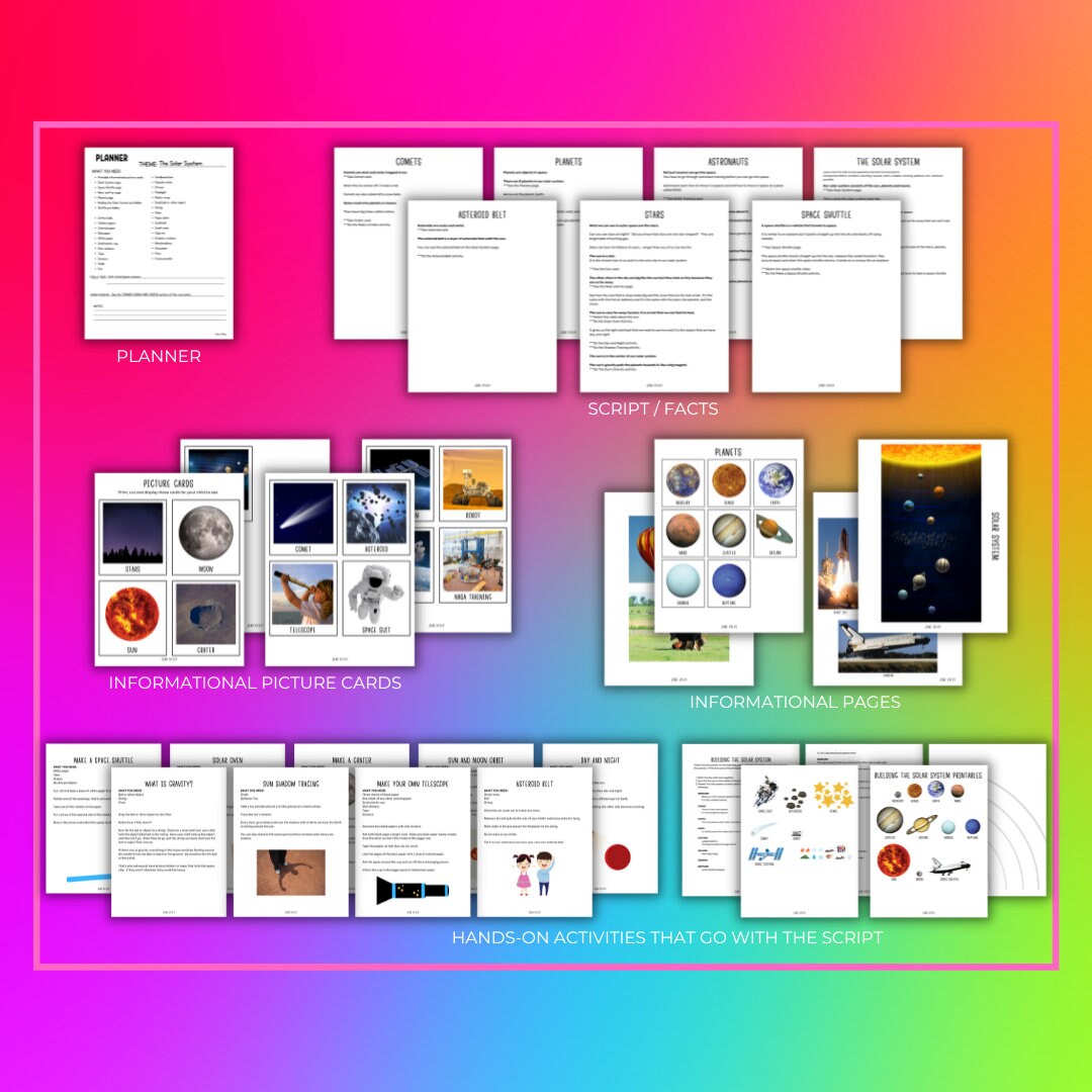 The Solar System Unit Study | Preschool Curriculum | Preschool ...
