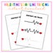 Heartbeat Line Tracing Worksheet | Fine Motor Skills Practice ...