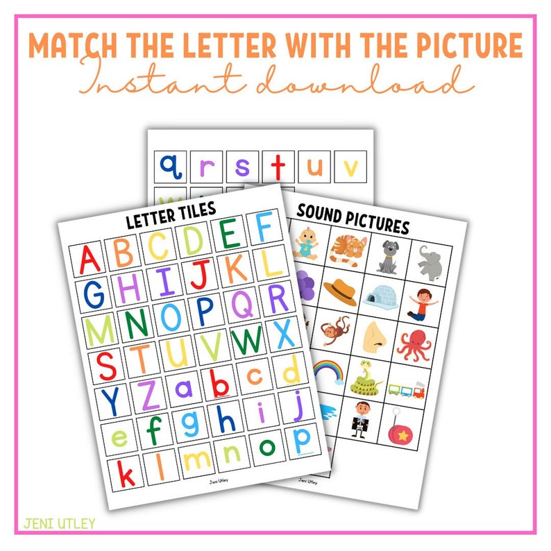Learning Sounds Activity for Preschool Sounds Alphabet Pre-reading ...