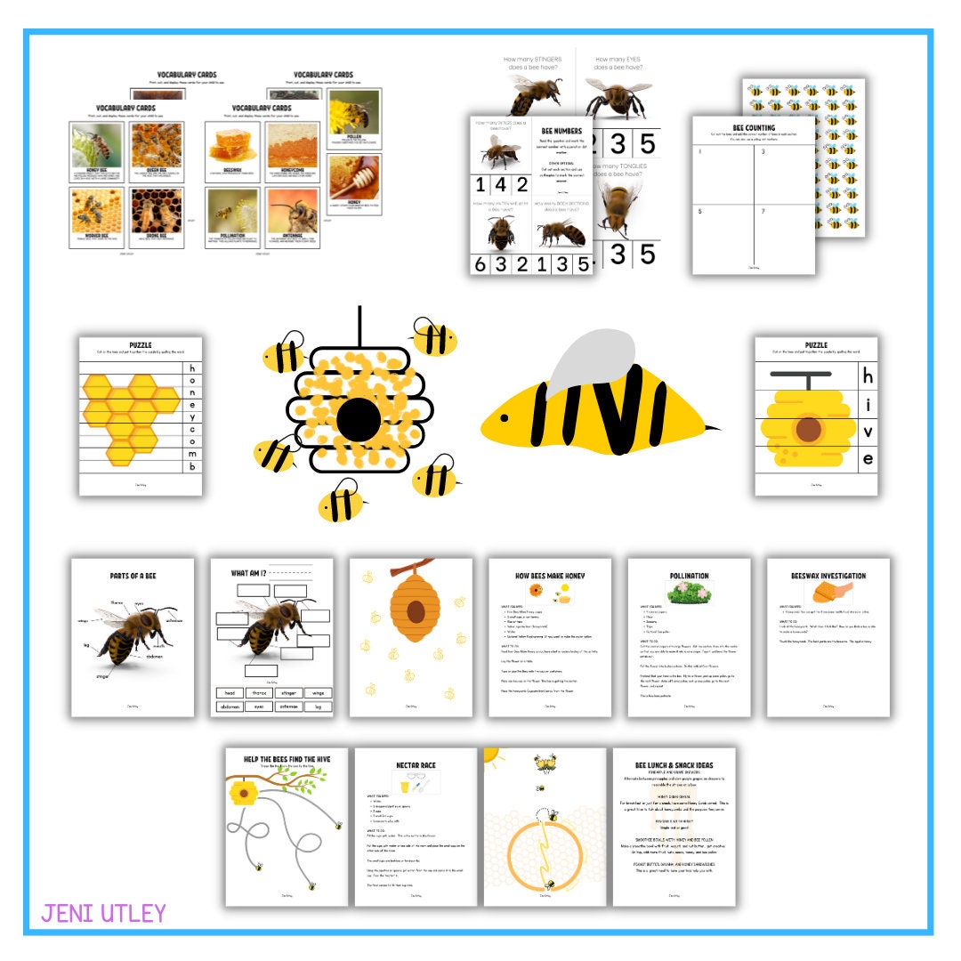 Bee Learning Activities for Kids | Bees | Workbook | Fun Education for ...