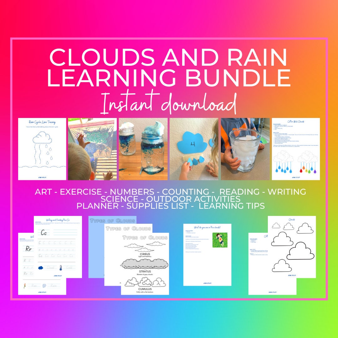 Rain and Clouds Learning | Rain | Clouds | Learning Activities | Hands ...