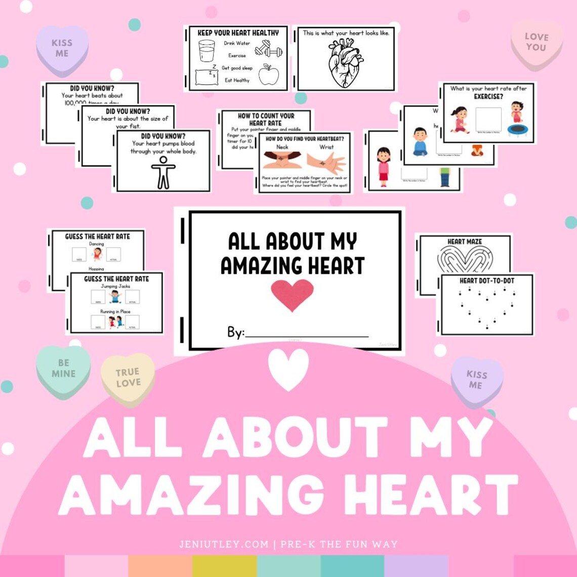 Heart Activity Booklet for Kids | Preschool Science (PDF) - Etsy