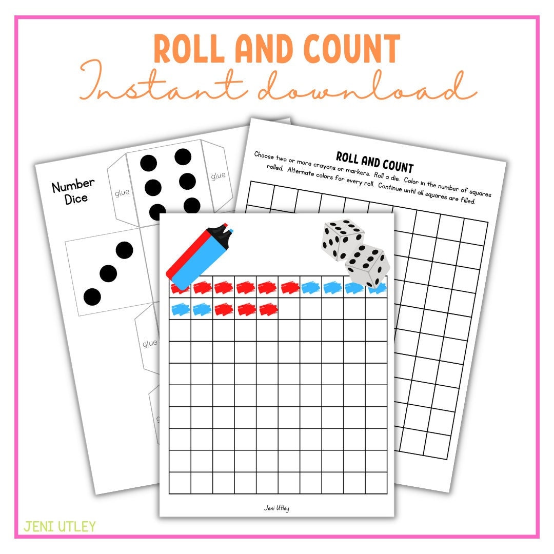 Numbers and Counting Game for Preschoolers - Etsy