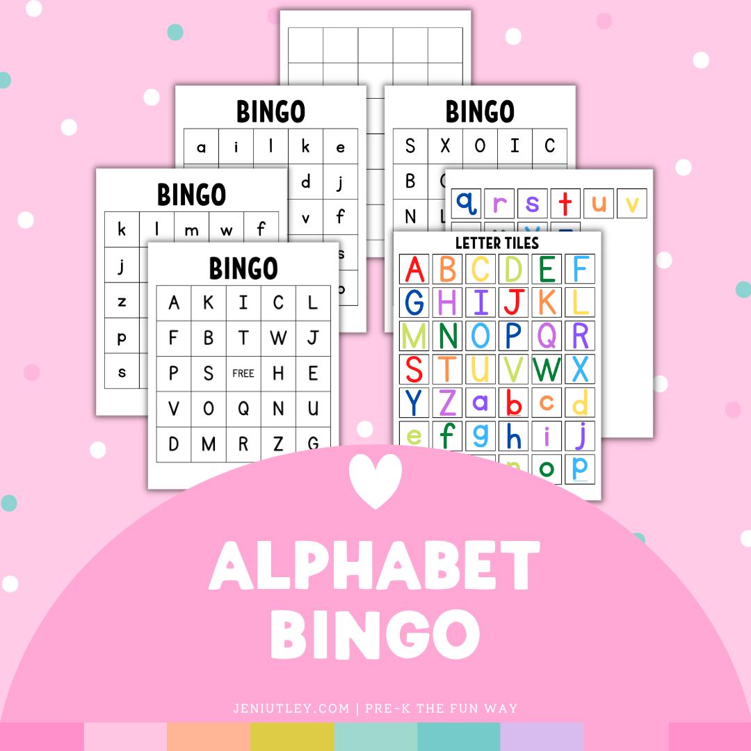 Alphabet Bingo - A Fun Way to Learn Uppercase and Lowercase Letters - Etsy