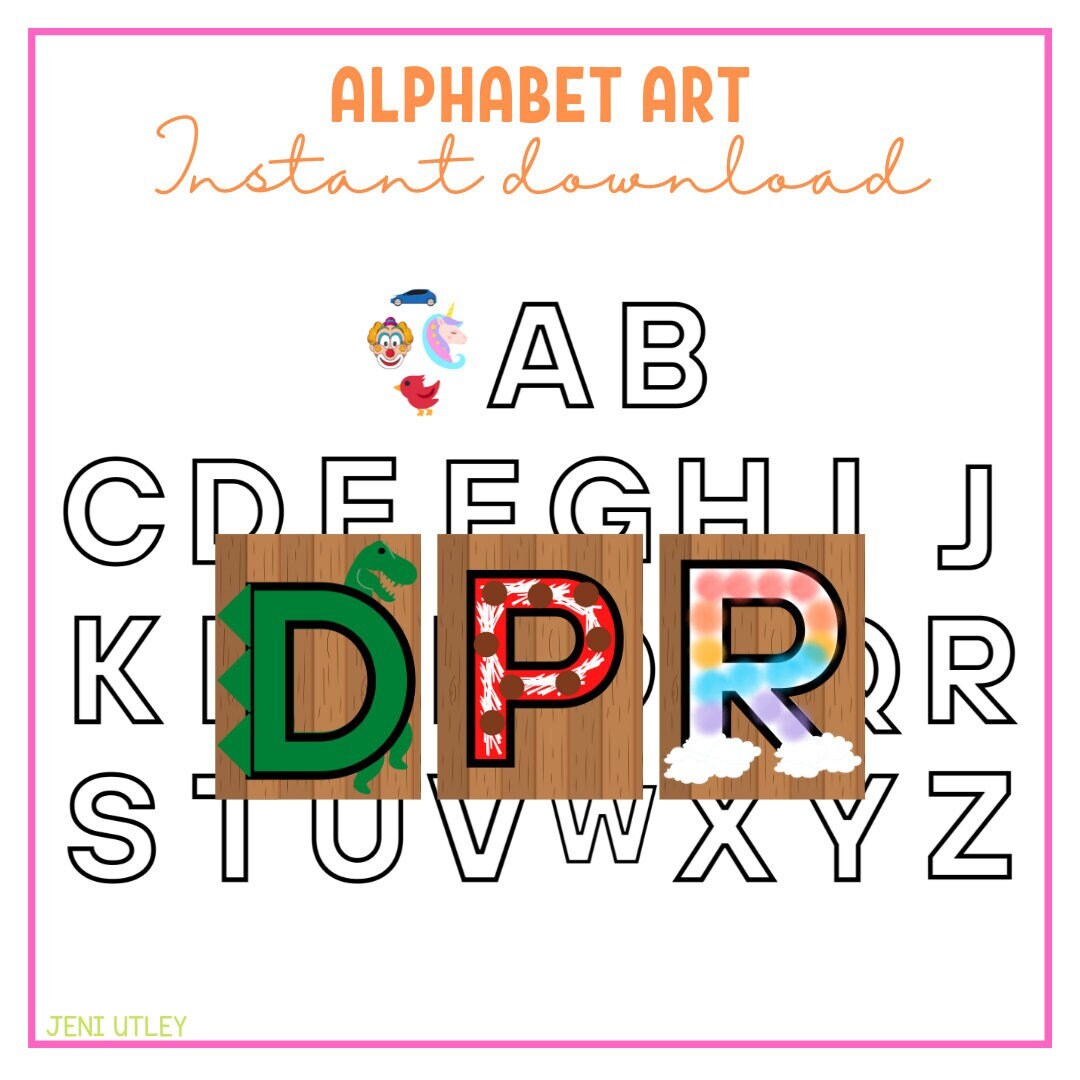 Blank Letters for Art | Blank Letters | Alphabet Art | Alphabet ...