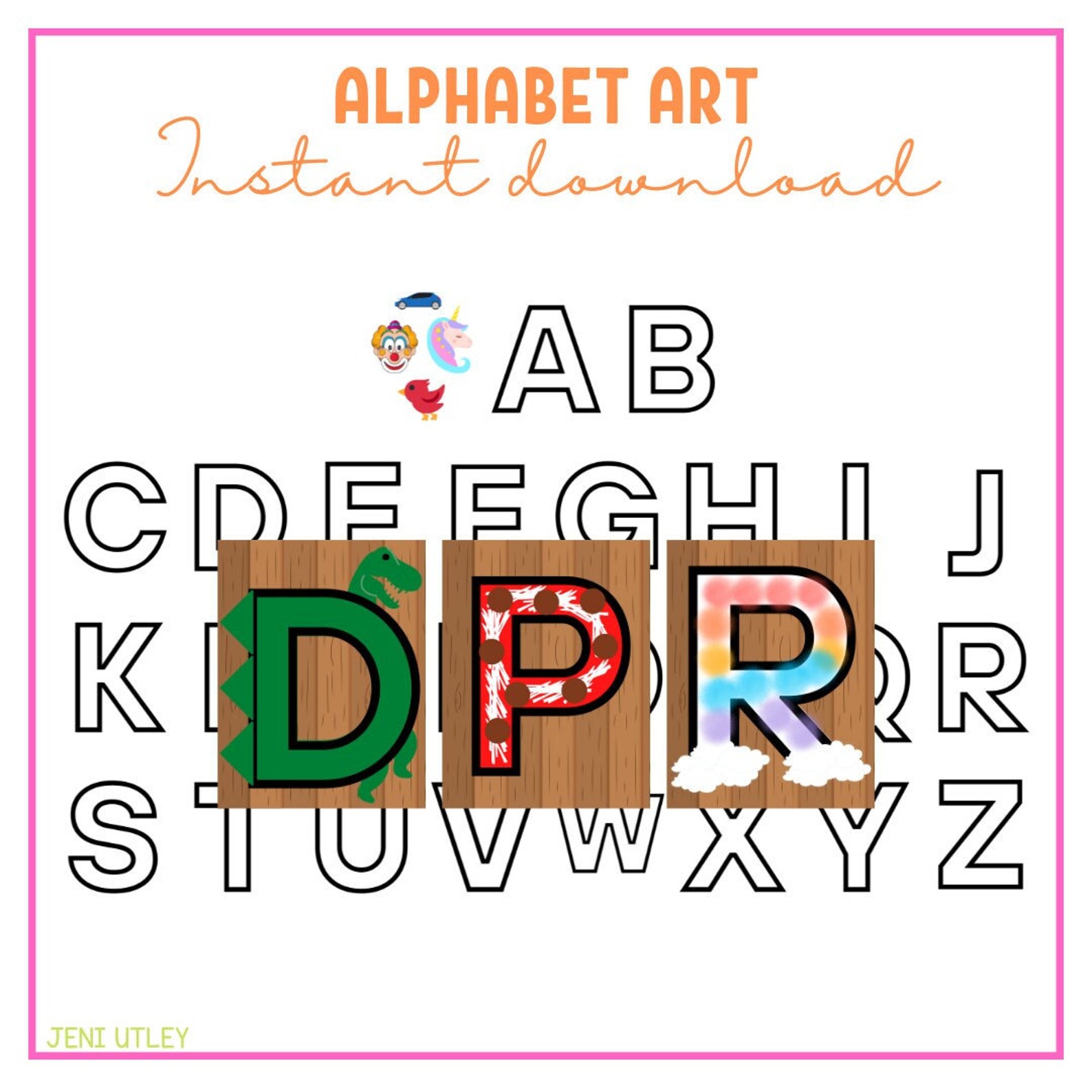 Blank Letters for Art | Blank Letters | Alphabet Art | Alphabet ...
