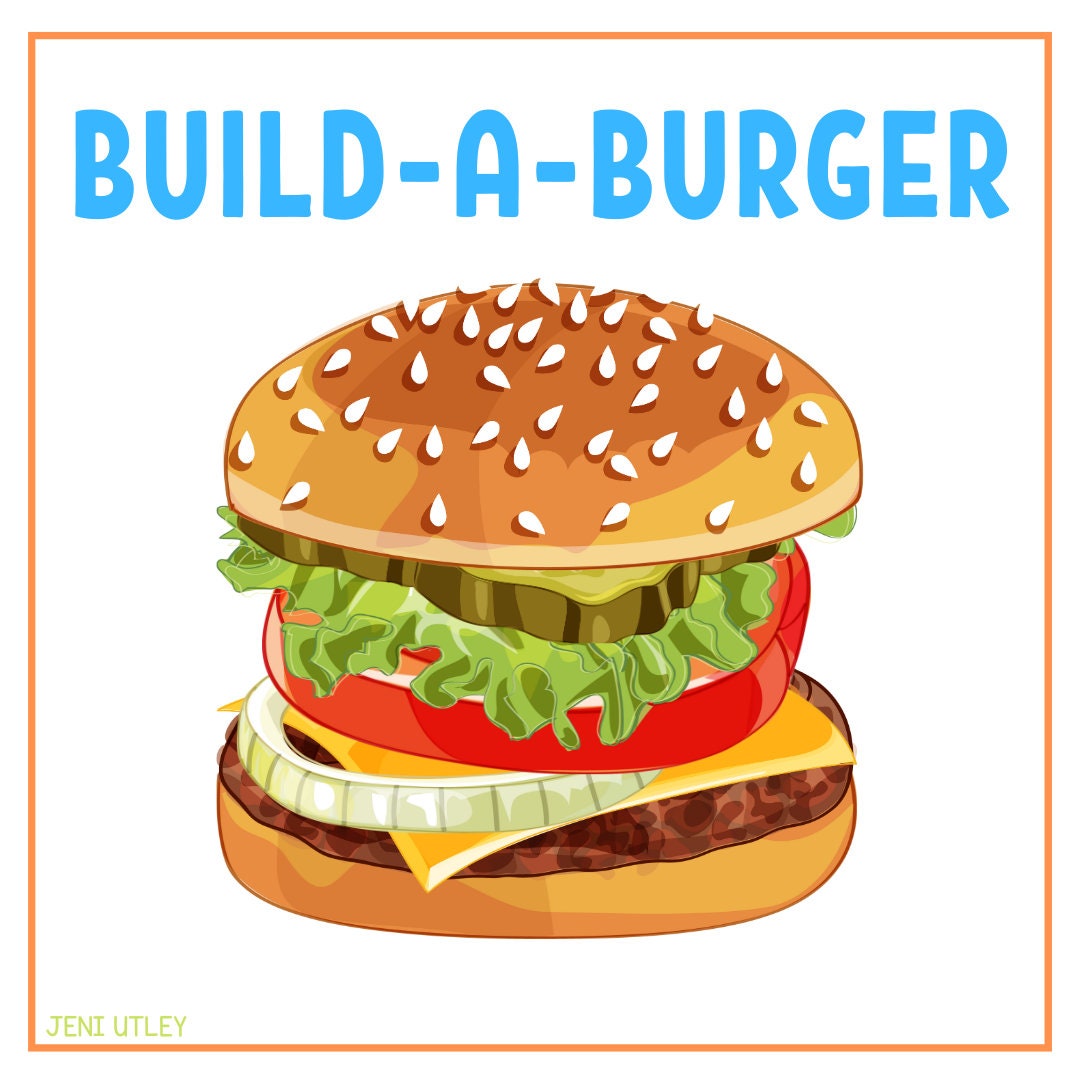 Build-a-burger Preschool Activity - Etsy