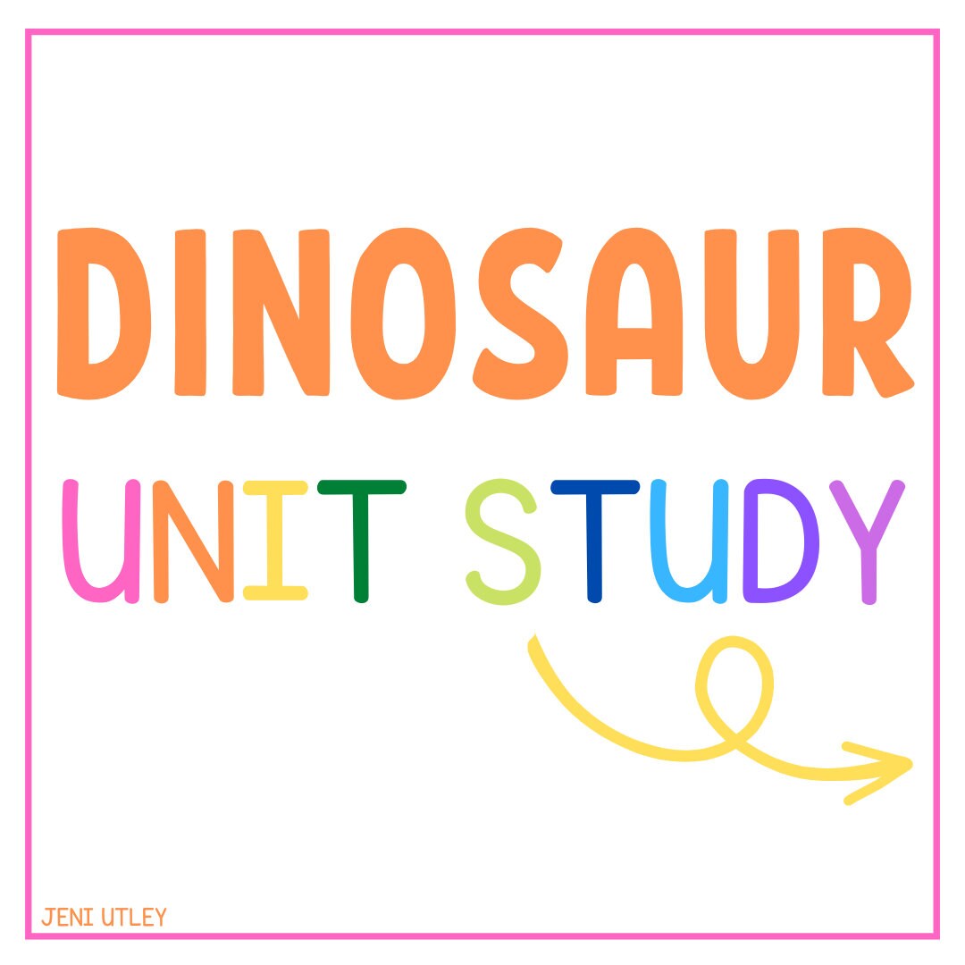 Dinosaur Unit Study for Preschoolers - Etsy