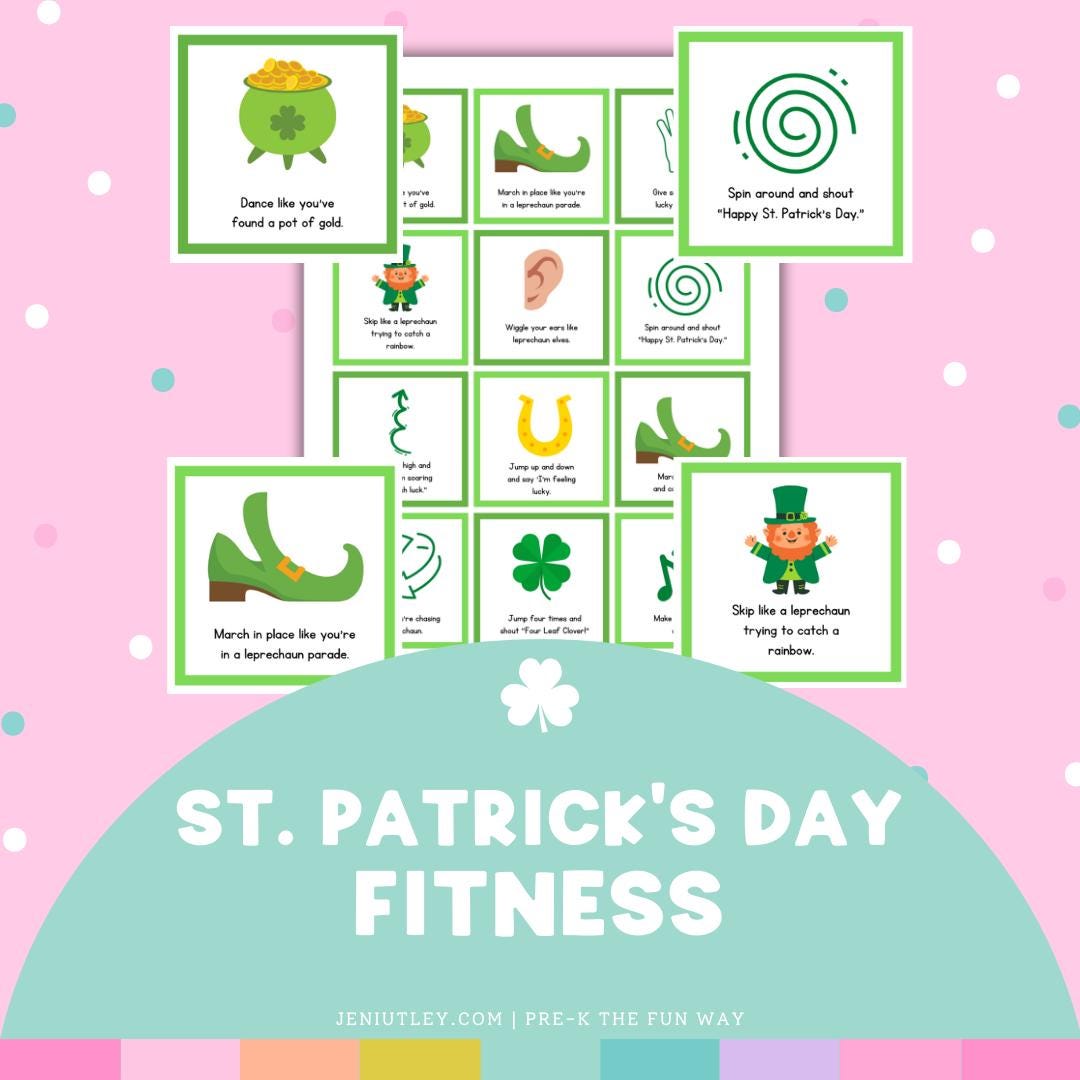 Leprechaun Fitness Activity | St. Patrick's Day Gross Motor Game ...