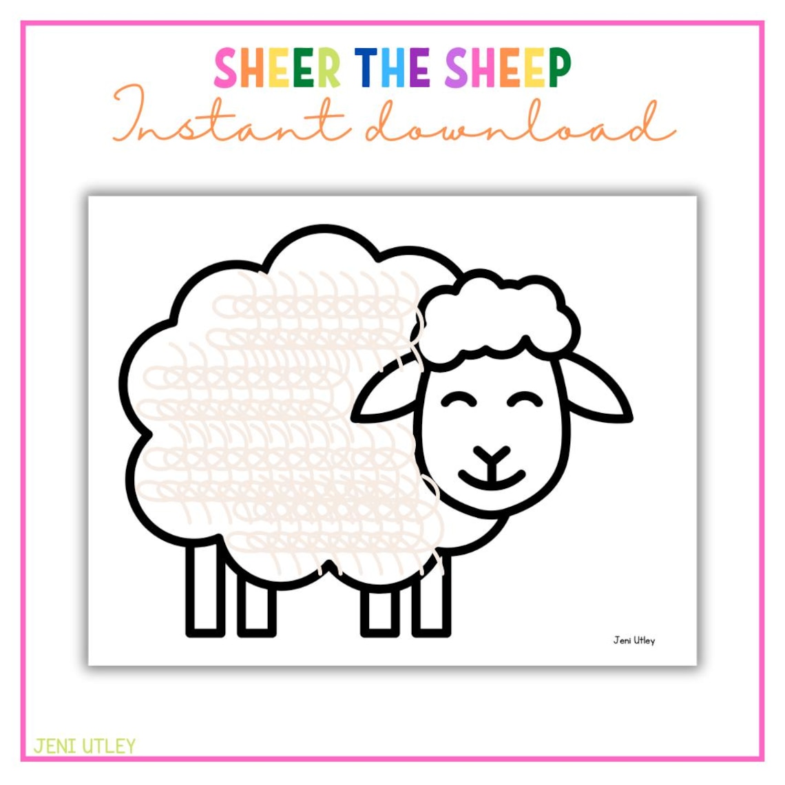 Sheer the Sheep | Hands-on Farm Animal Activity | Fine Motor Skills ...