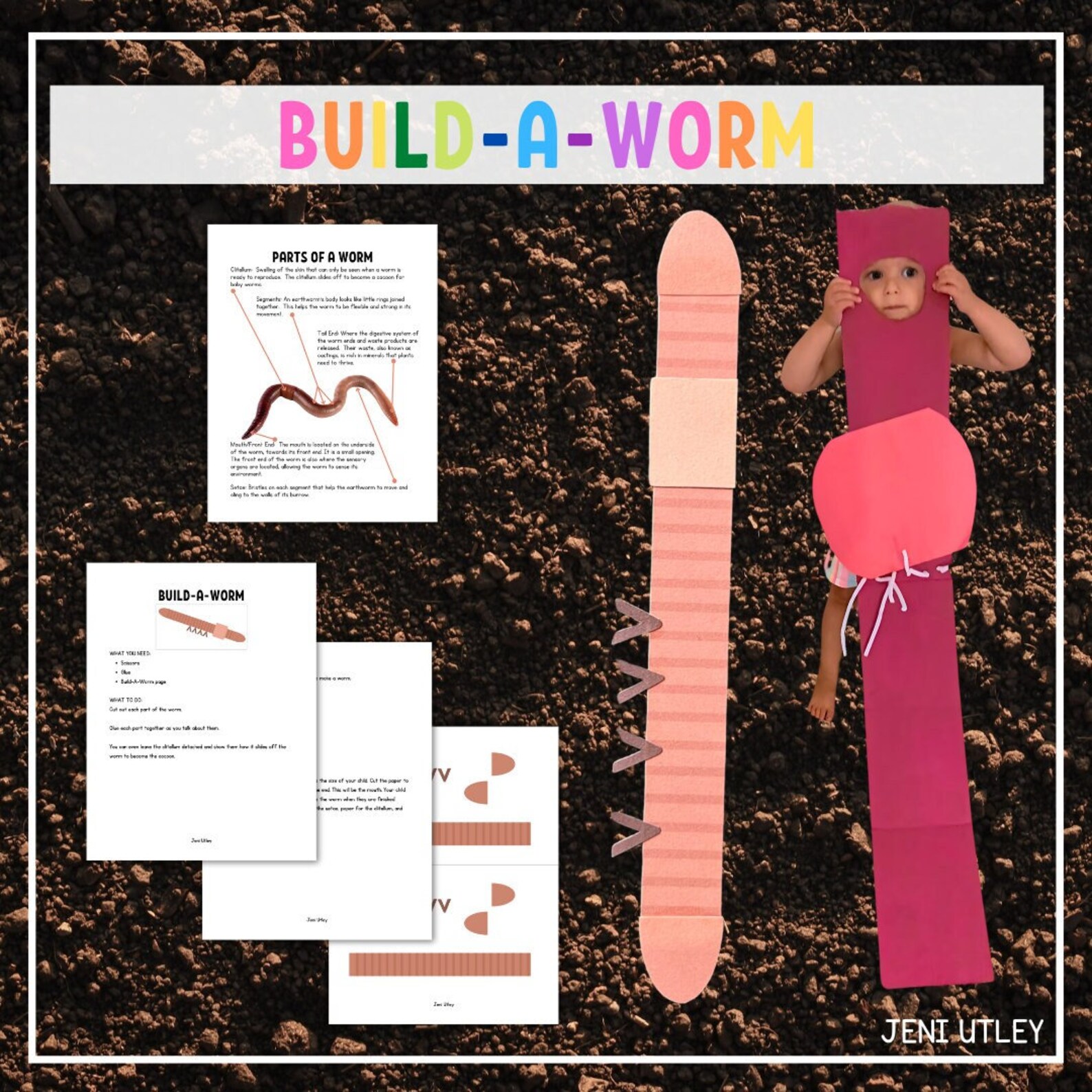 Build-a-worm Science Activity for Preschoolers - Etsy