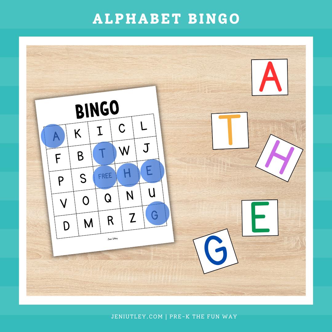 Alphabet Bingo - A Fun Way to Learn Uppercase and Lowercase Letters - Etsy
