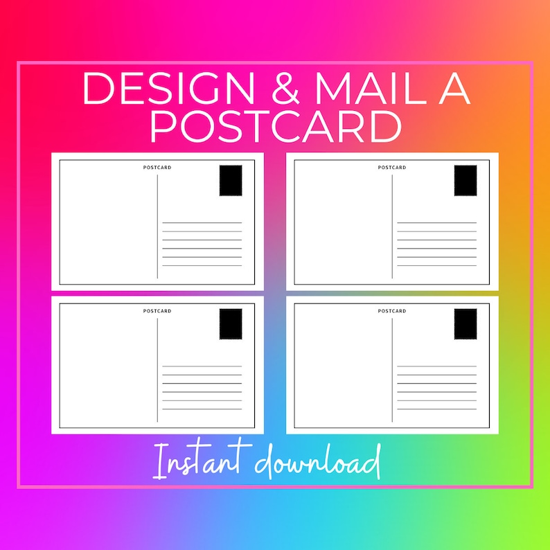 Design and Mail a Post Card | Preschool Unit Study | Postal Service ...