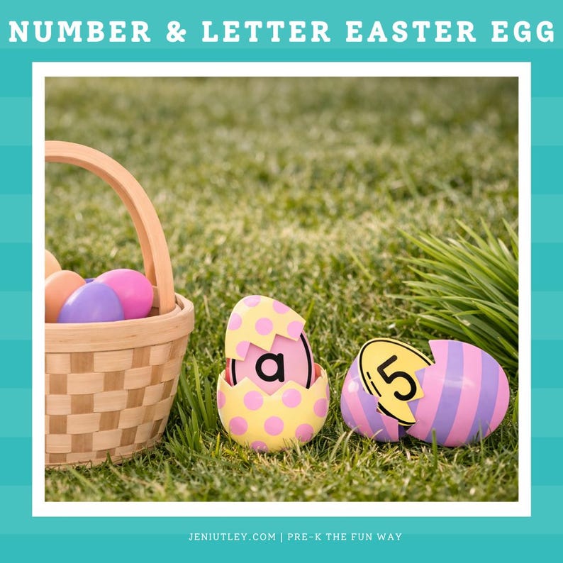 Búsqueda de huevos de Pascua con números y letras para imprimir ...