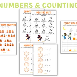 Halloween Learning Bundle Halloween Homeschool Preschool Kindergarten ...