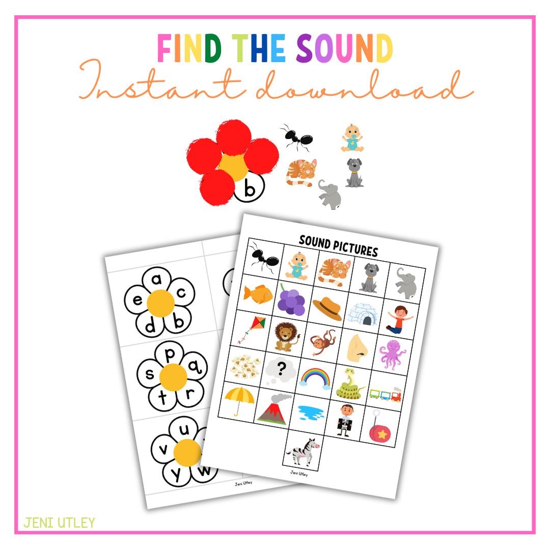 Find the Sound | Flower Activity for Preschoolers | Alphabet | Sounds ...